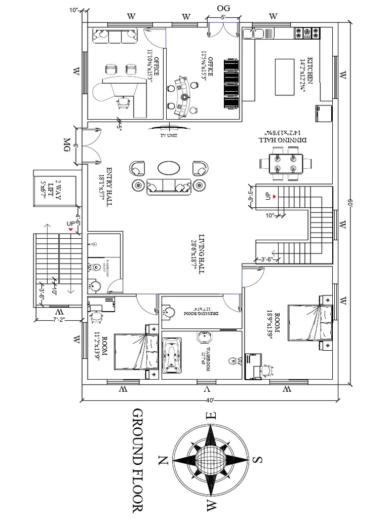 Full A4 Plan Vikash Sir Ground Floor | PDF