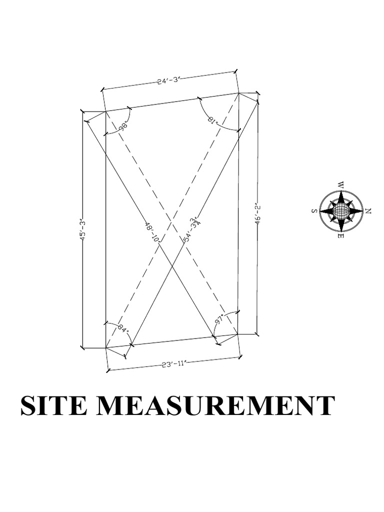 Site Measurement Delhi Plan | PDF