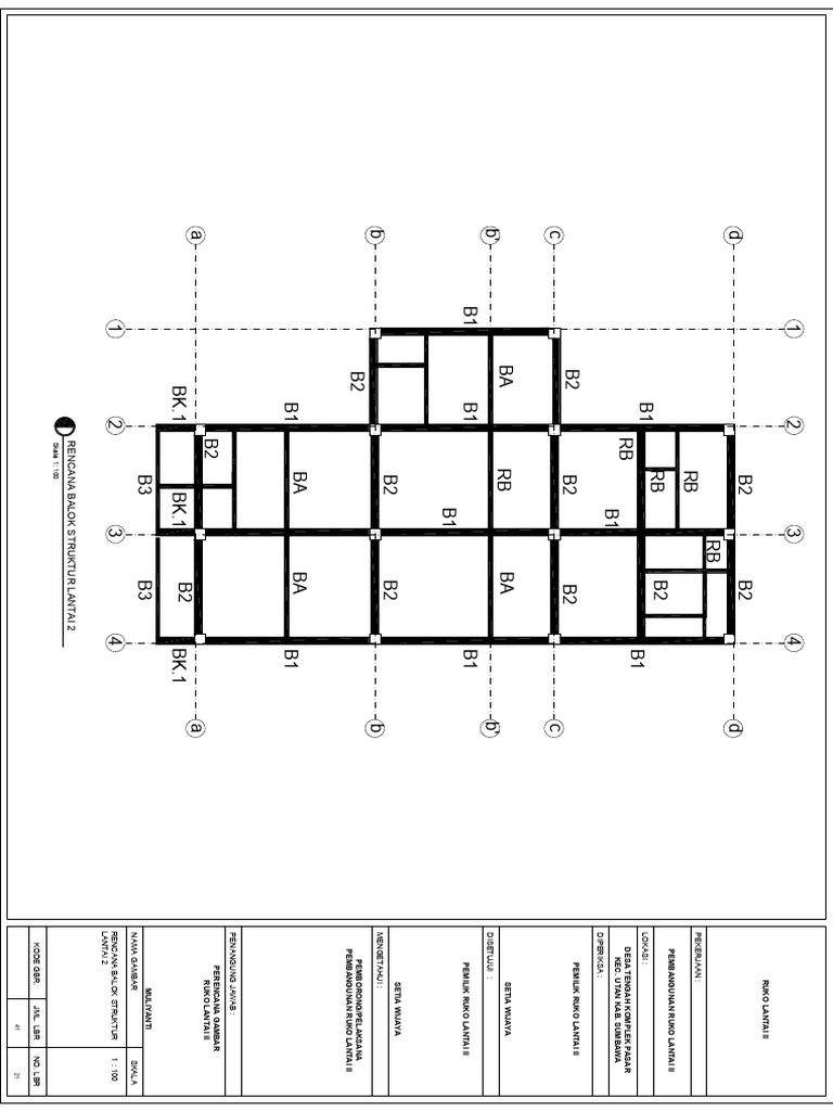 Renc. Balok Struktur Lt. 2 | PDF