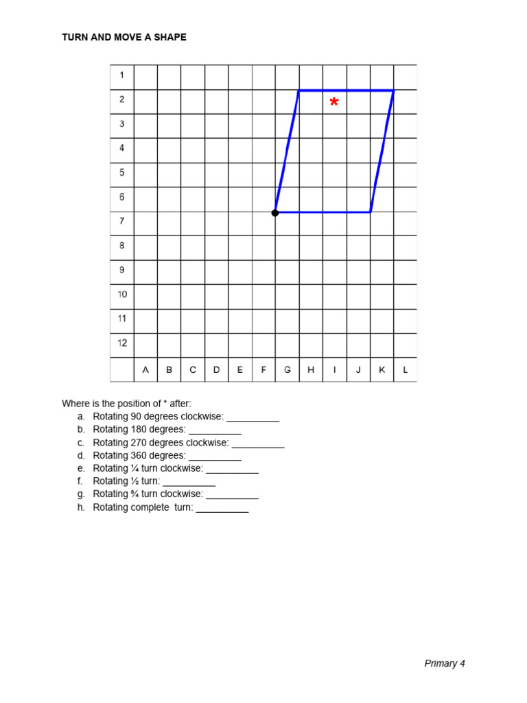 Turn and Move A Shape | PDF