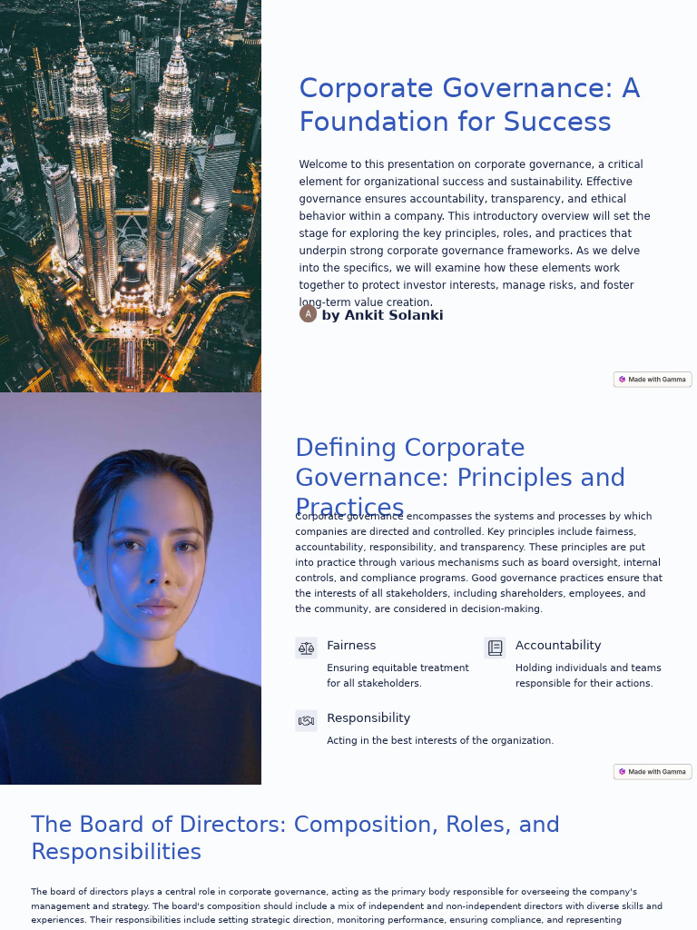 Corporate Governance A Success | PDF | Corporate Governance | Governance