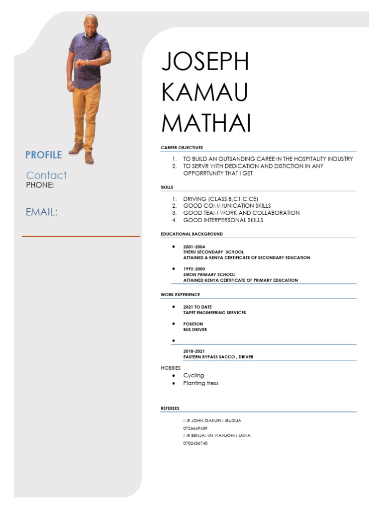 Joseph Kamau Mathai: Profile | PDF