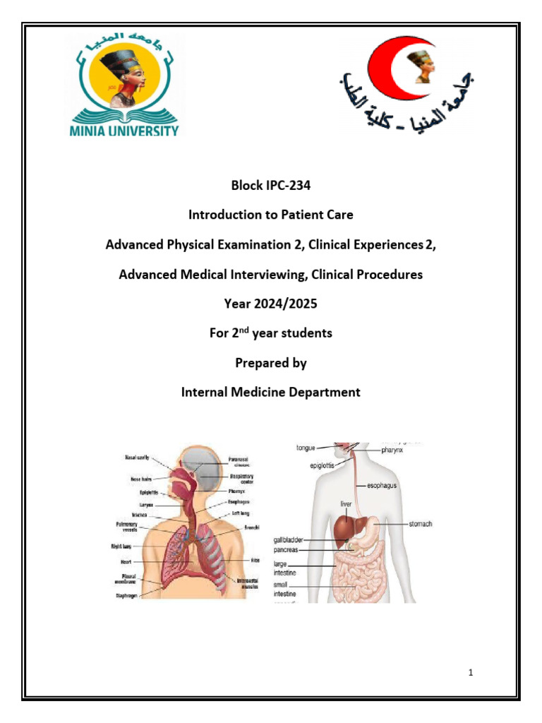 Introduction To Patient Care 2 Notes 2024 2025 | PDF | Abdomen | Heart