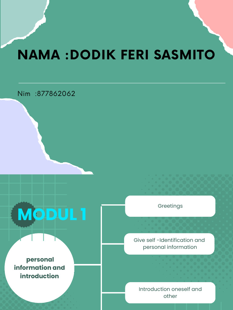 Peta Konsep Bahasa Inggris Dodik Feri Sasmito - 20241029 - 131027 - 0000 | PDF