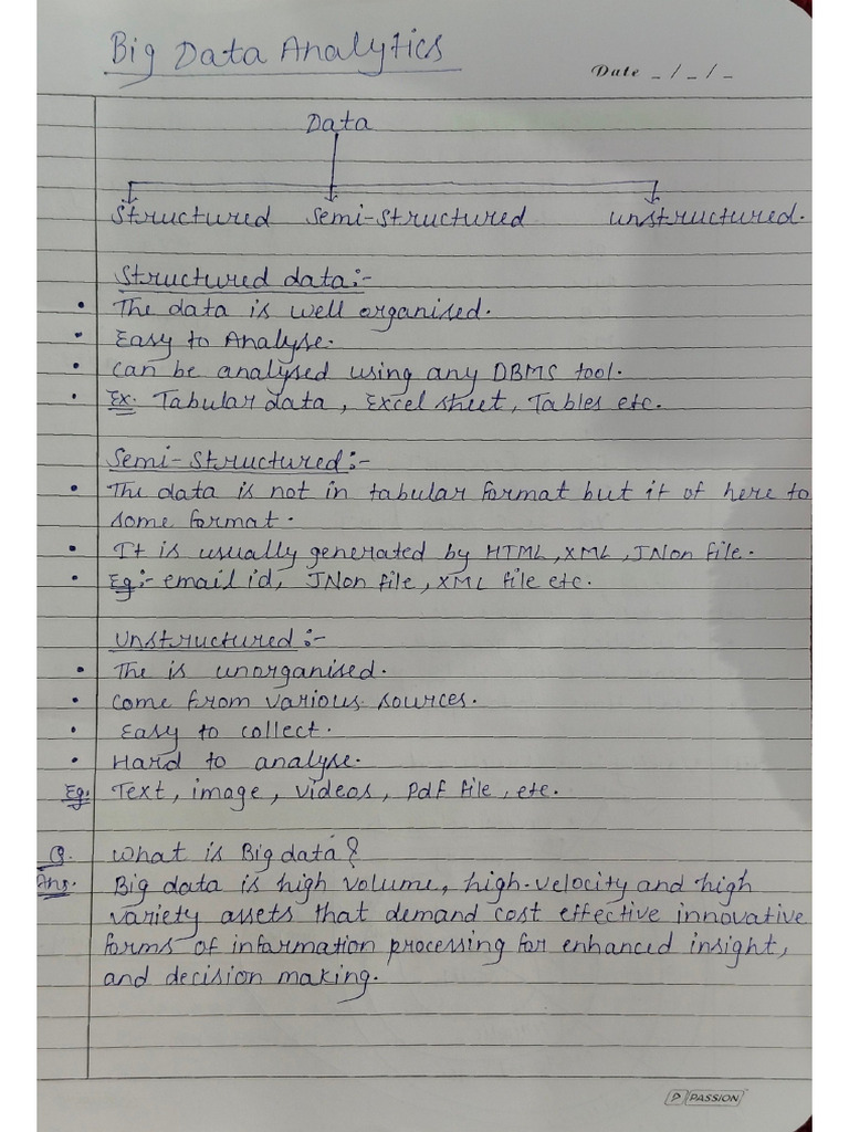 Big Data Notes | PDF