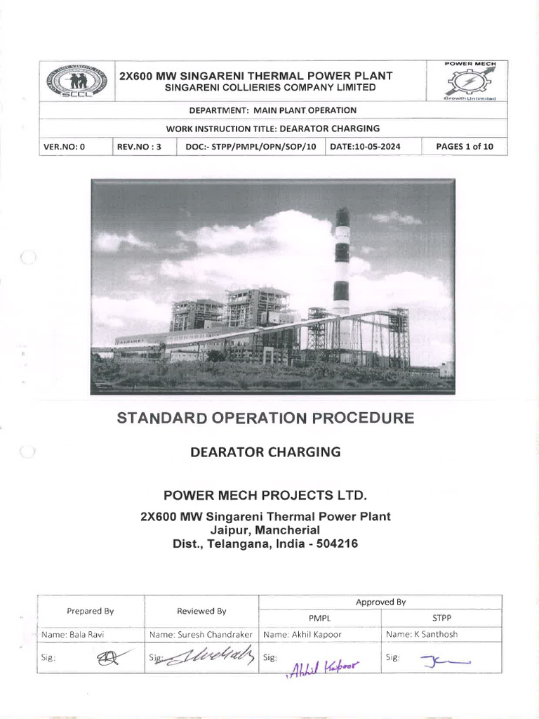Sop 10 Derator Charging | PDF