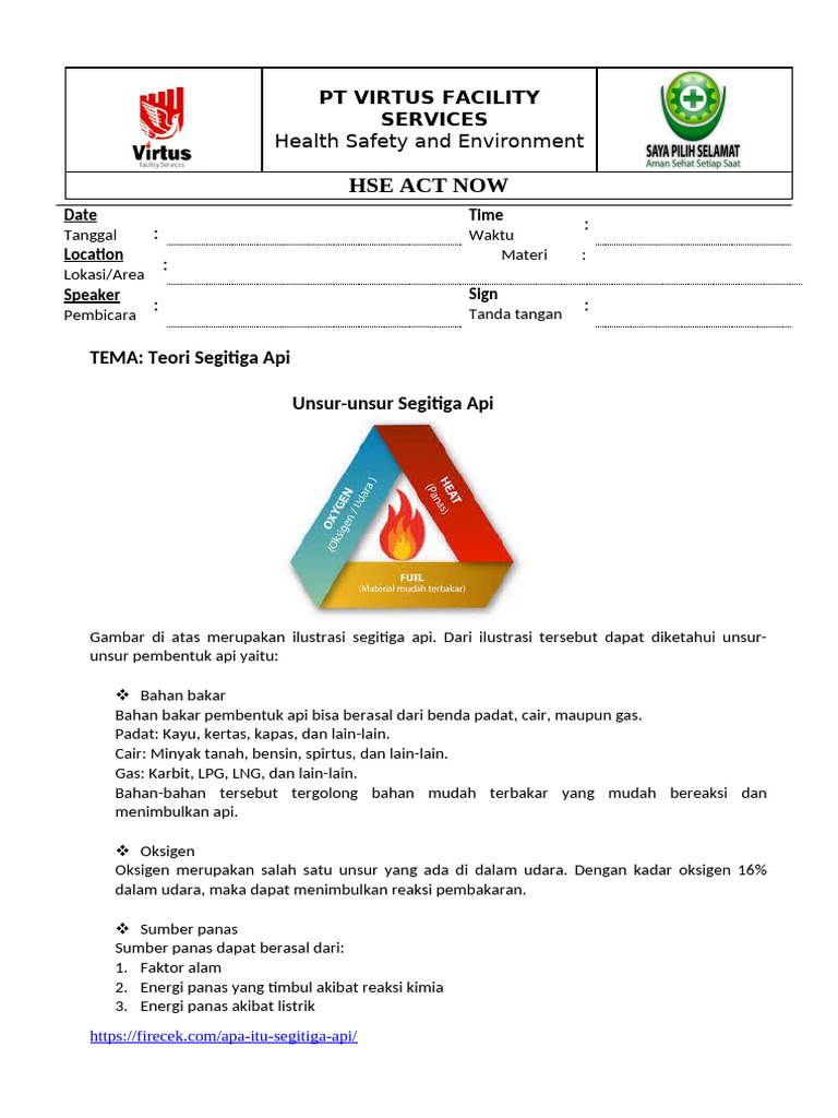 VGR 5. Teori Segitiga Api | PDF