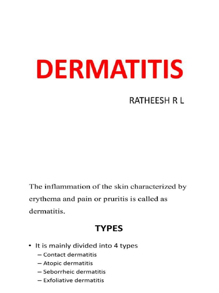 Dermatitis | PDF