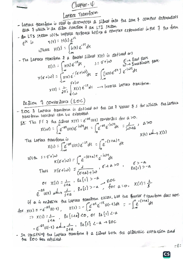 4 Laplace Transform | PDF