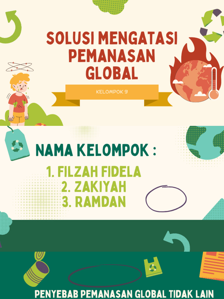 Solusi Mengatasi Pemanasan Global - KELOMPOK 9 - 20250219 - 070318 - 0000 | PDF