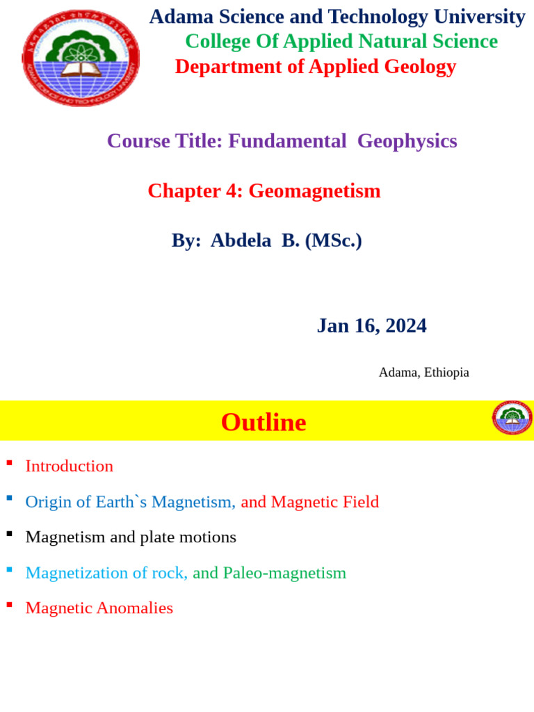 Chapter 4 Updated | PDF | Ferromagnetism | Earth's Magnetic Field