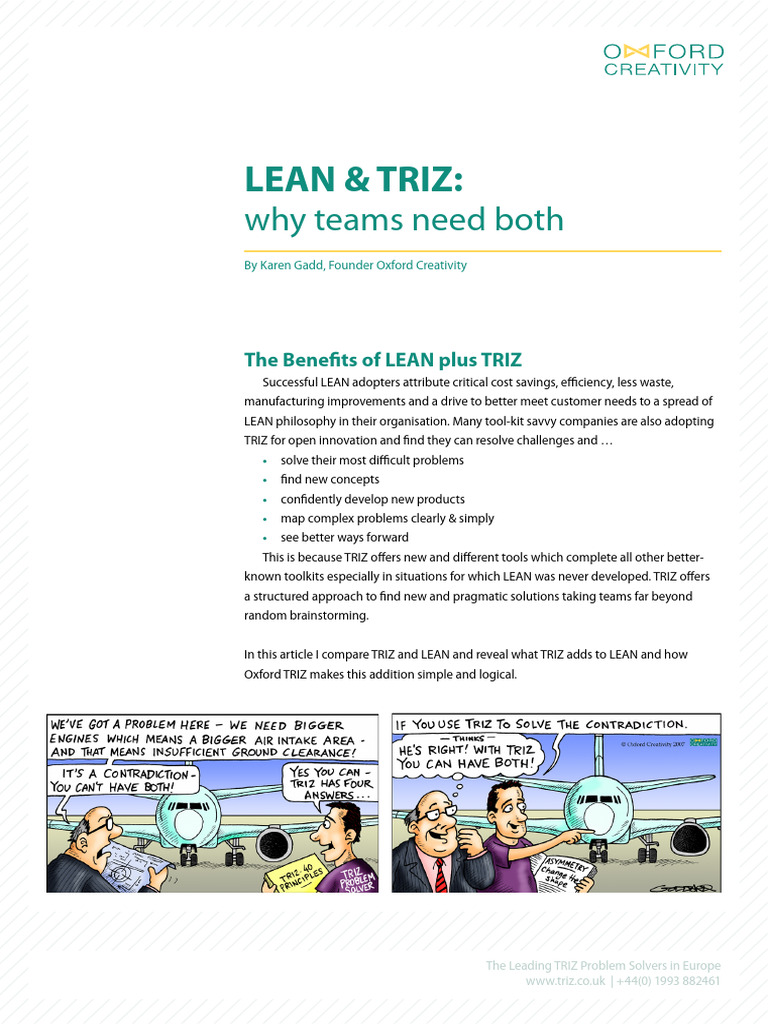 Lean & Triz | PDF | Lean Manufacturing | Creativity