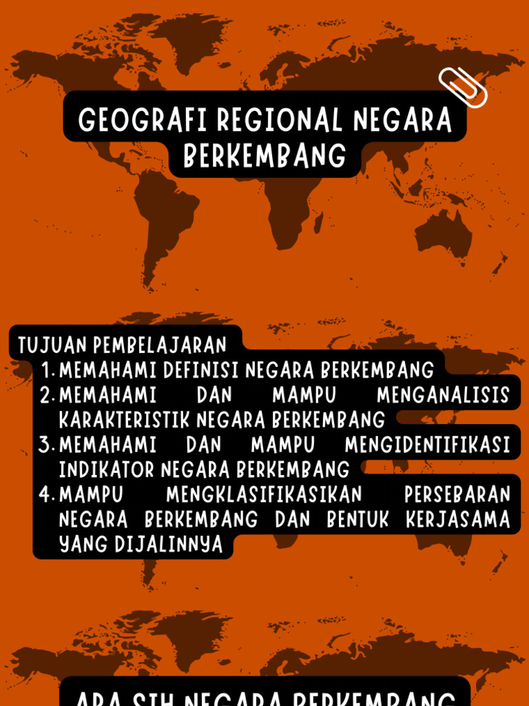 Geografi Regional Negara Berkembang Kelas Xii Ips 2 | PDF