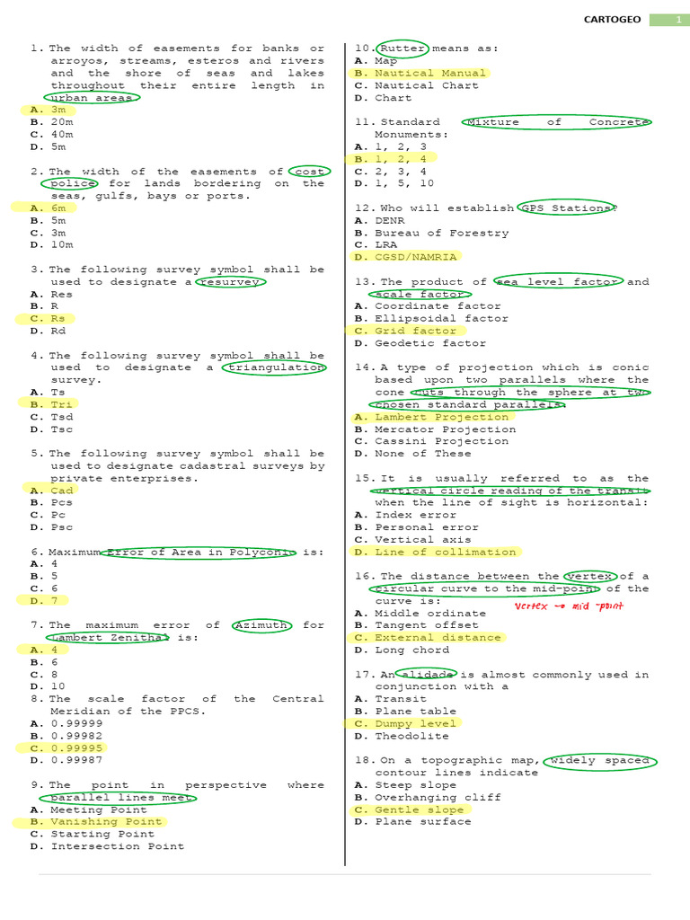 Cartographic Survey Symbols and Projections | PDF | Latitude | Map