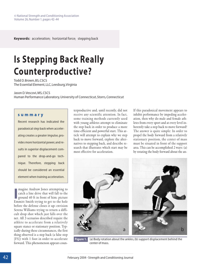 Is Stepping Back Really Counterproductive | PDF | Force | Physics