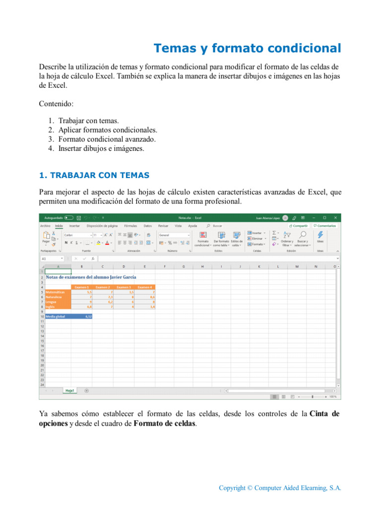 Manual Formato Condicional | PDF | Microsoft Excel | Hoja de cálculo