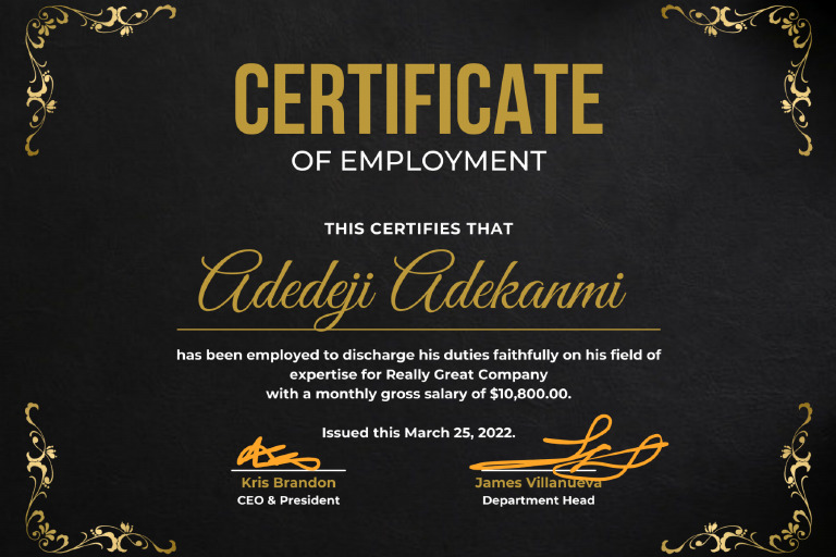 Employment Proof | PDF