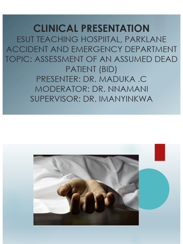 Assessments of An Assumed Dead Patient | PDF | Death | Medical Specialties