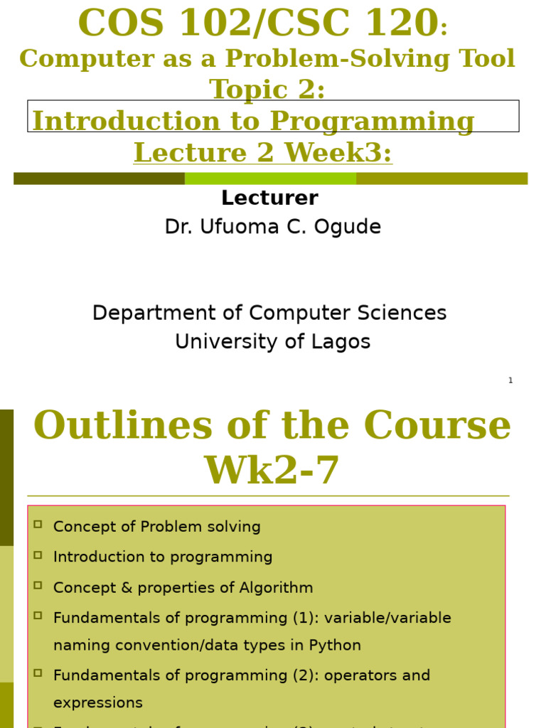 2 - Lectures Note Week3 | PDF | Software Prototyping | Computer Programming