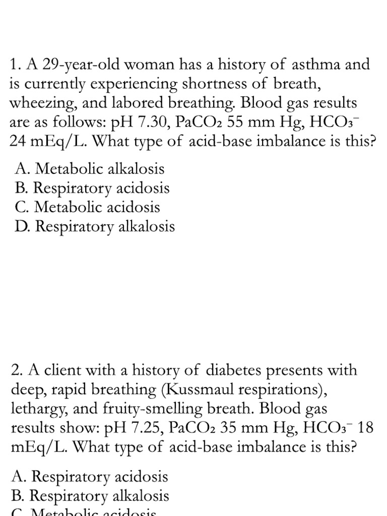 Acid-Base Imbalances (Trial) | PDF