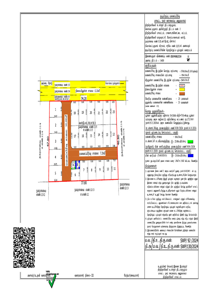 DTCP Approved Layout Plan.. | PDF