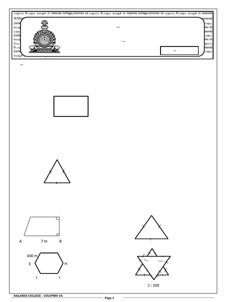 28 - Scale Diagram - (Grade 8) | PDF