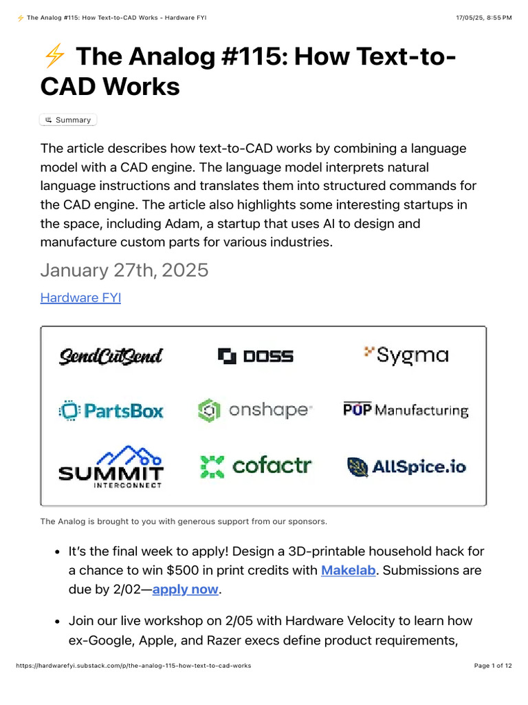 Text-to-CAD: AI-Driven Design Explained | PDF | Lithium Ion Battery