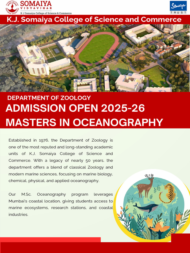 Somaiya Oceanography 2025-26 | PDF