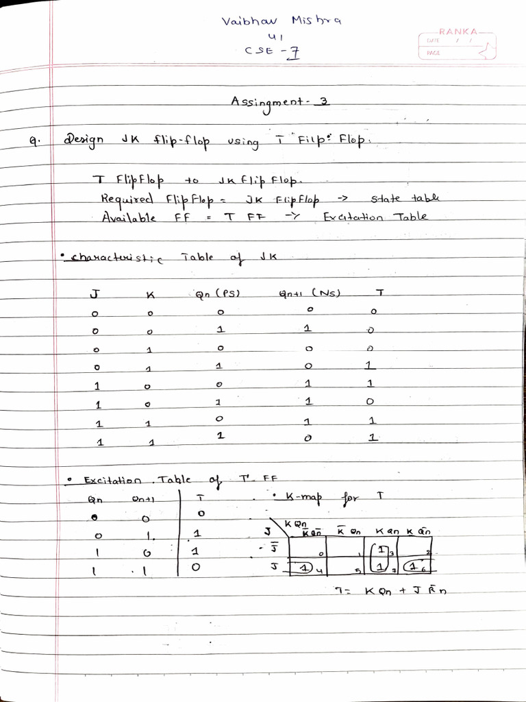 Digital Electronics Assignment 3 | PDF | Digital Electronics | Computer Engineering