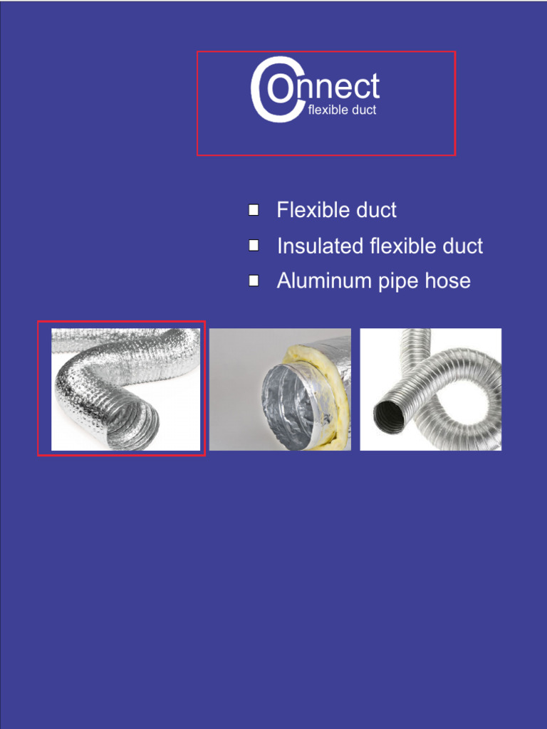 Connect Flexible Air Duct | PDF | Duct (Flow) | Building Engineering