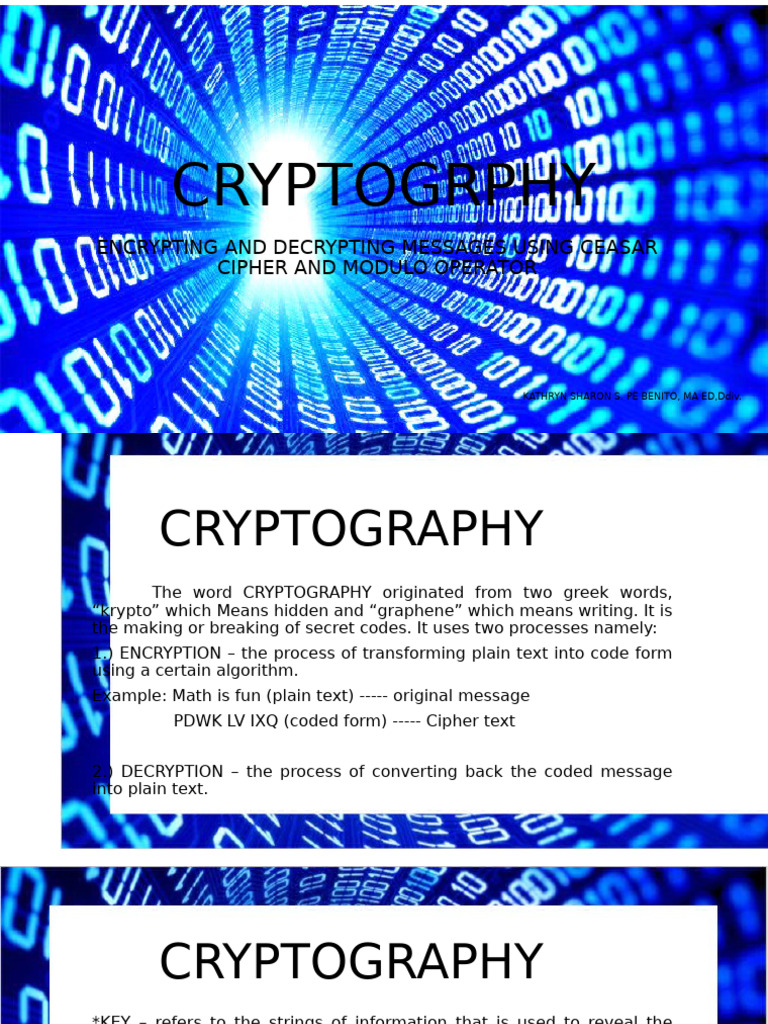 Week 15 Cryptography | PDF | Cipher | Cryptography