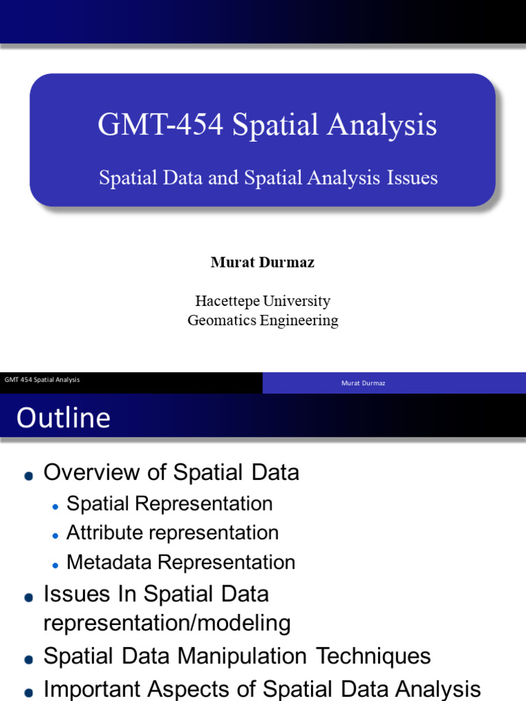 GMT454 Lecture 4 Light Colors | PDF | Spatial Analysis | Data