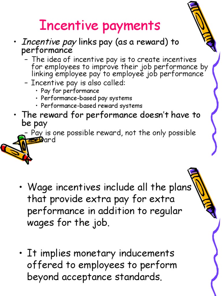 Incentive Payments | PDF | Piece Work | Employee Stock Ownership Plan