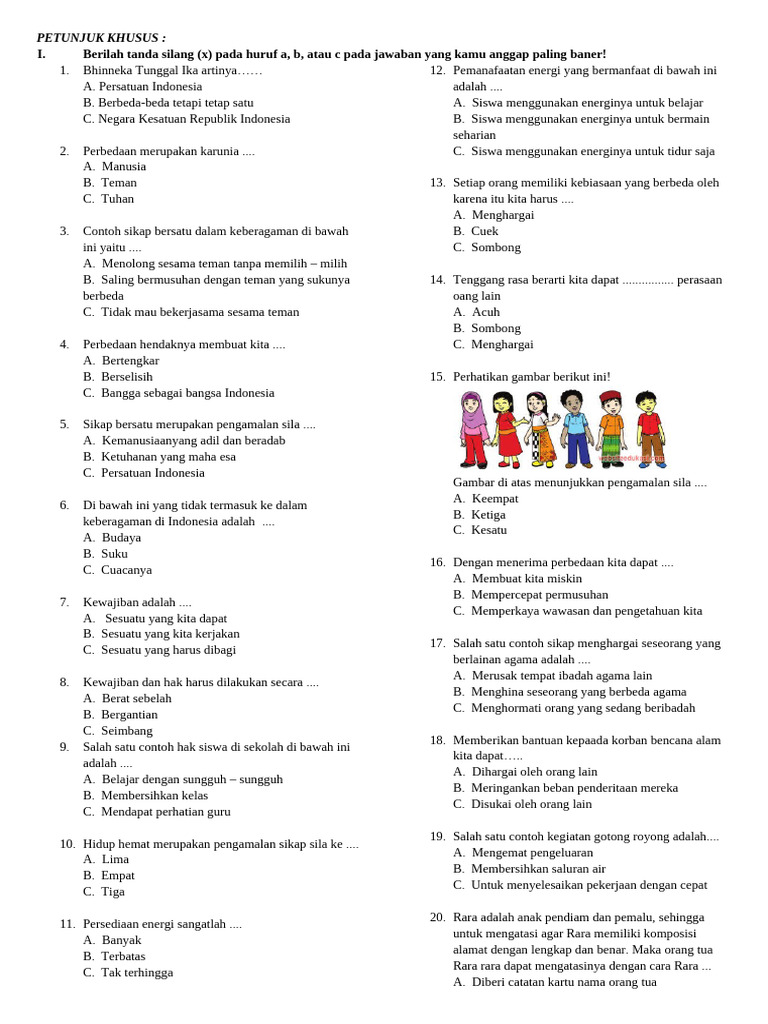 PPKN Sas Sem 2 | PDF