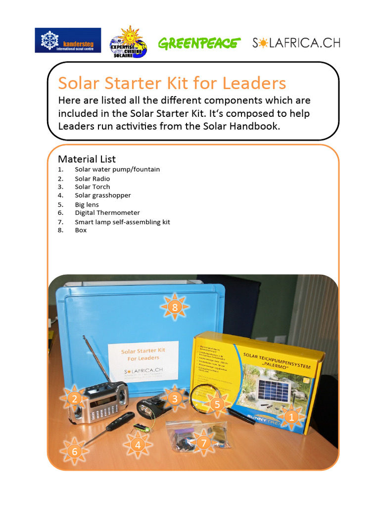 Starter Kit List | PDF