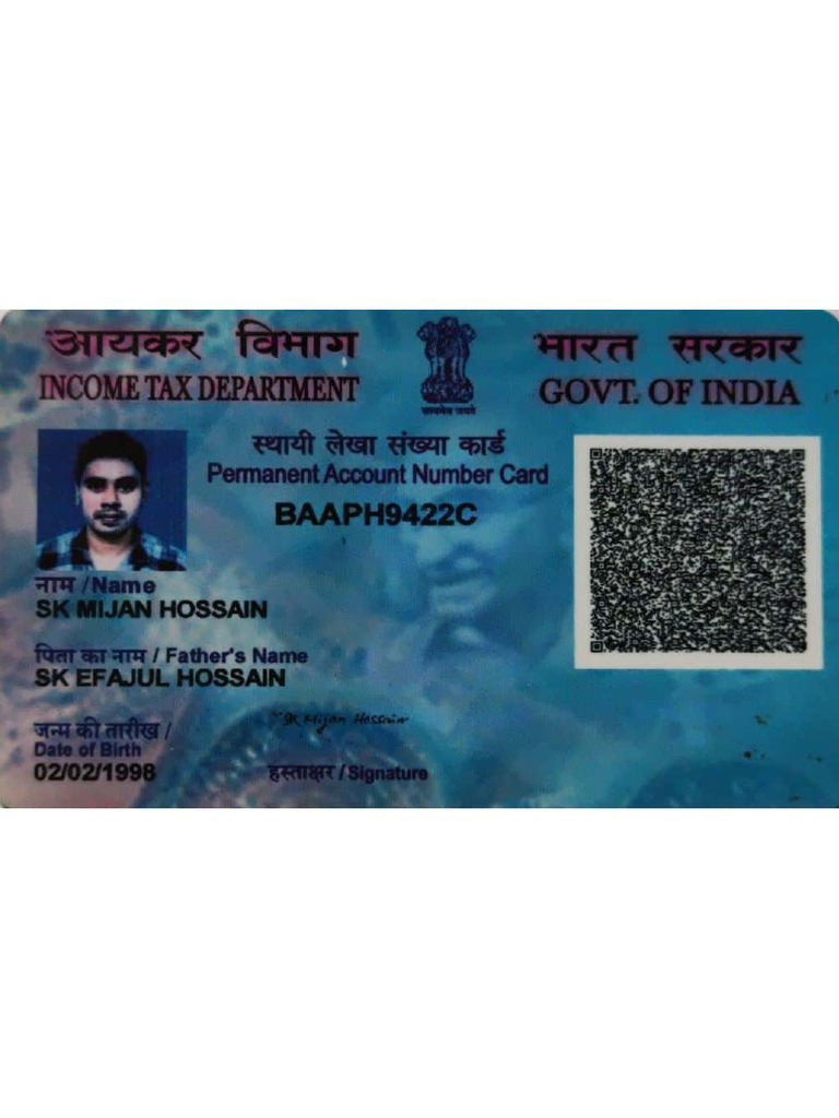 Pan Card Scan Copy Mijan | PDF