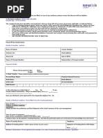 Nextcare Reimbursement Form | PDF | Patient | Medical Diagnosis