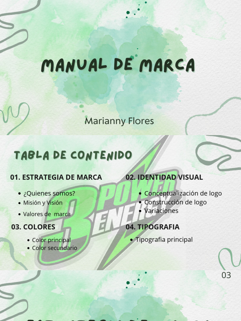 Manual de Marca para THREE POWER ENERGY | PDF