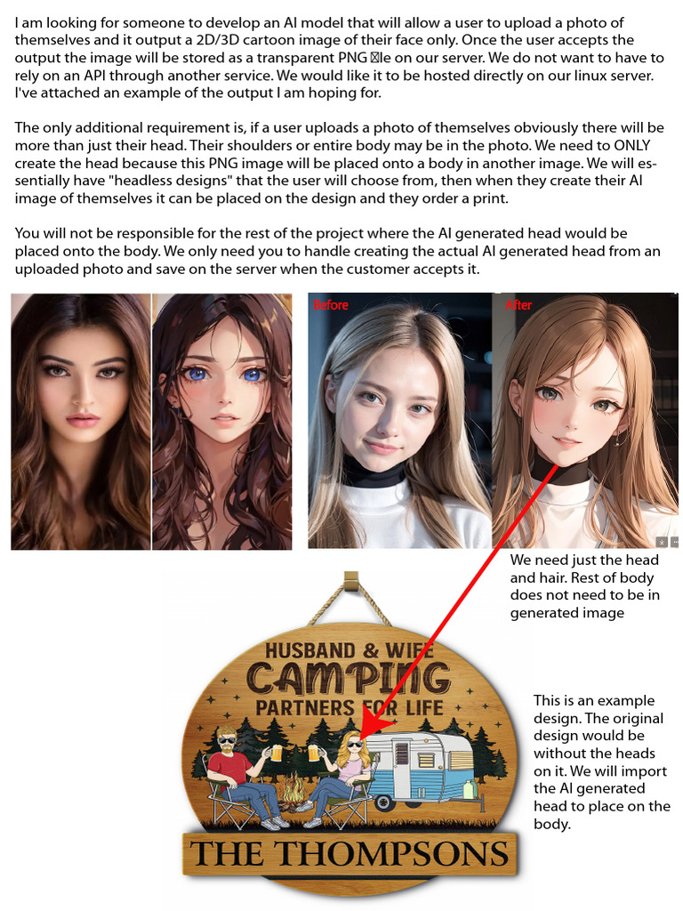 AI Model for Cartoon Head Generation | PDF