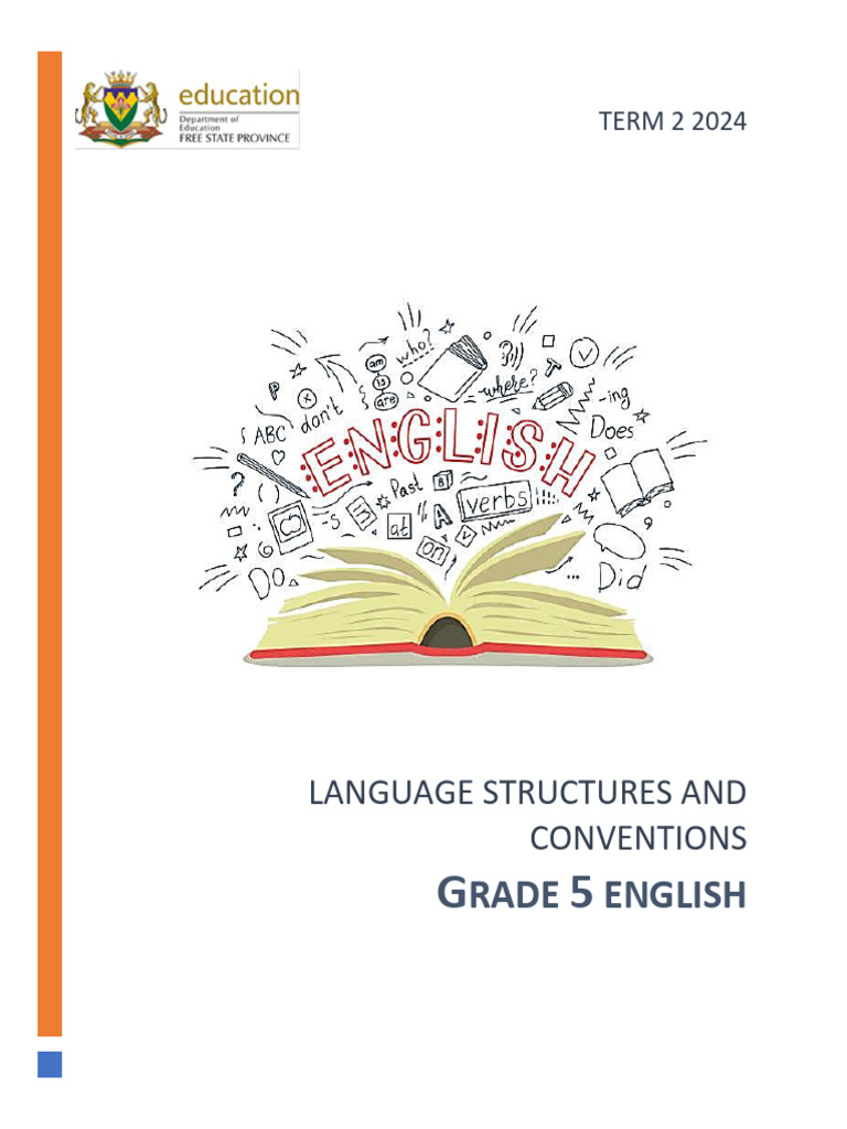 Grade 5 English Language Structures Guide | PDF | Adverb | Verb
