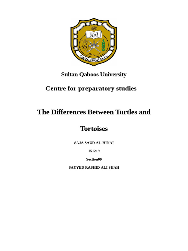 Turtles vs Tortoises: Key Differences | PDF | Turtle | Organisms