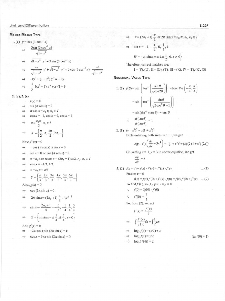 Continuity And Differentiability Hints Pdf