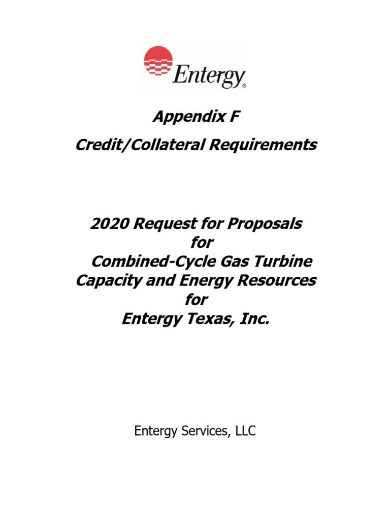 Appendix F - Credit-Collateral Requirements | PDF | Letter Of Credit ...
