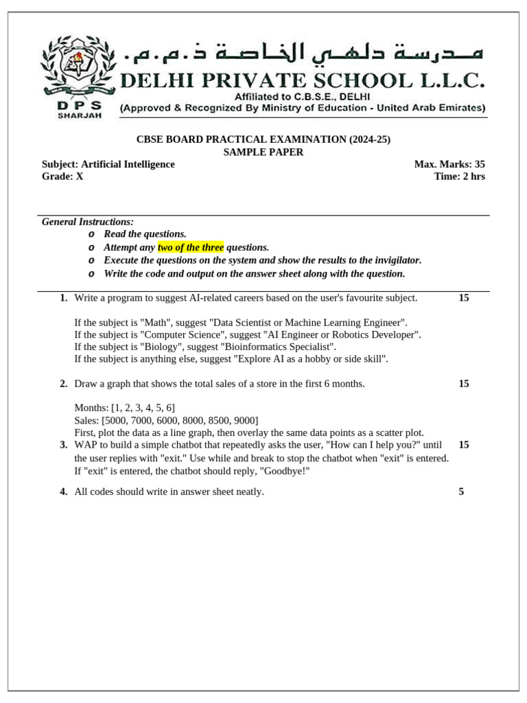 Gr10_Board_sample paper 3_24-25 1 | PDF
