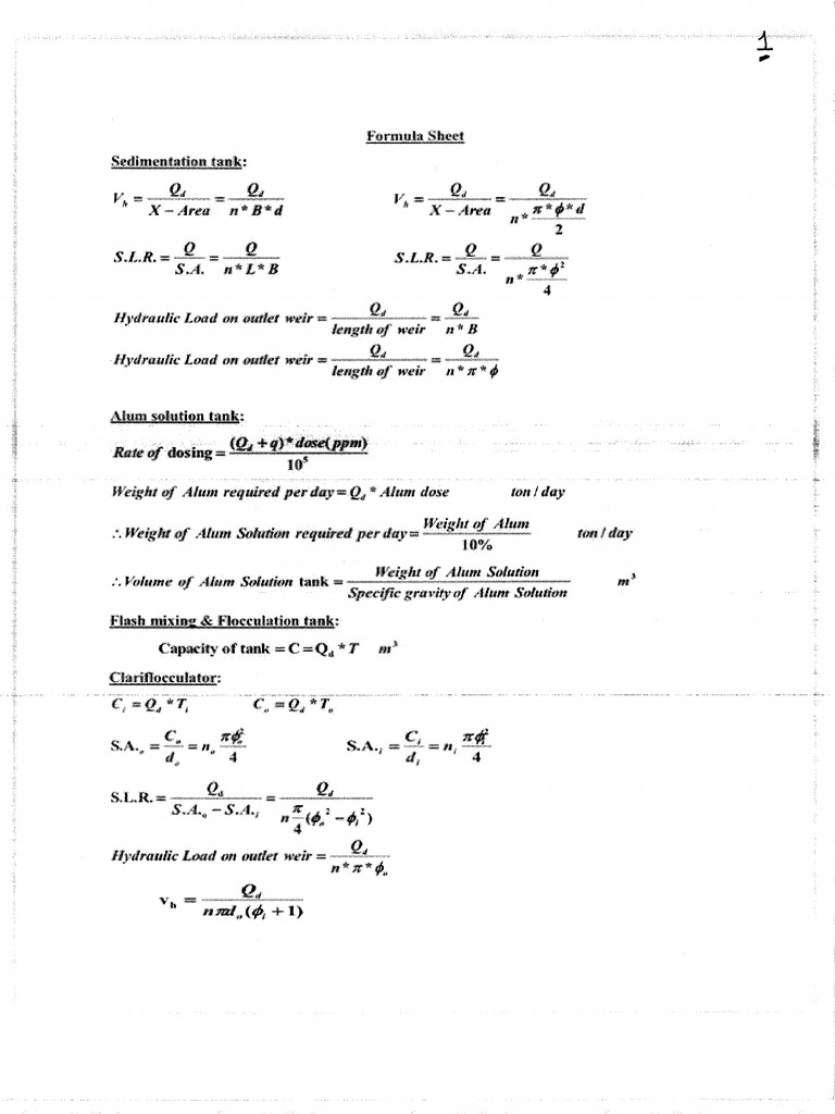 Water Rev Mid Term 1 | PDF