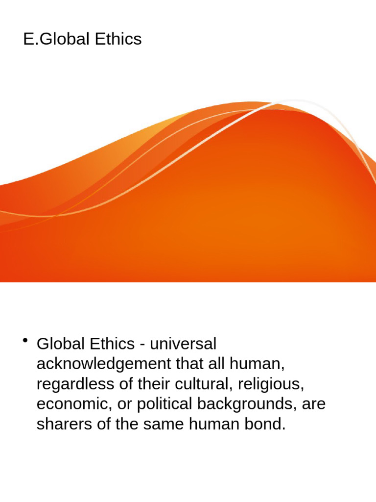 Understanding Global Ethics and Citizenship | PDF