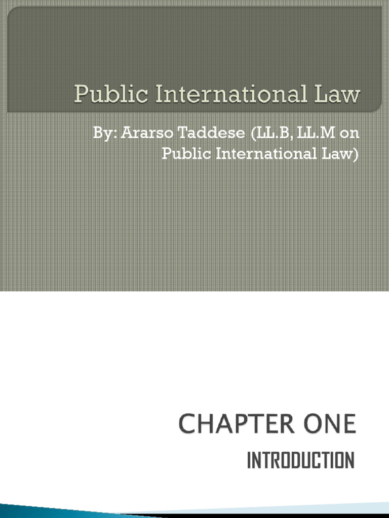 Public International Law-1 | PDF | Treaty | International Law