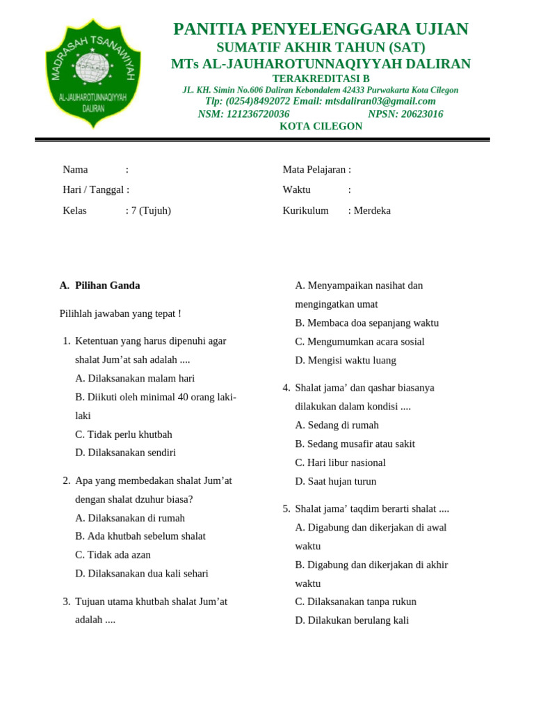 Soal Sat | PDF