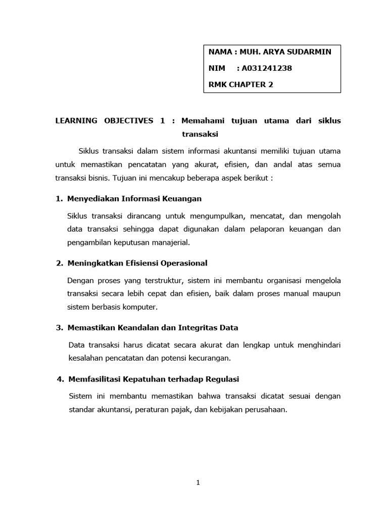 Muh. Arya Sudarmin (A031241238), RMK Sia Ch2 | PDF