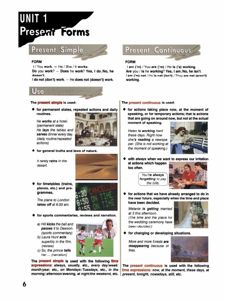 Present Forms Grammarway 3 | PDF